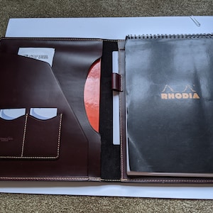 Premium Burgundy 8 Horween Chromexcel Leather Flip Note Pad - Etsy