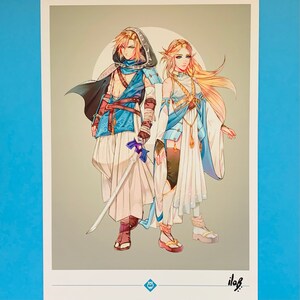 Art Print the Legend of Zelda BOTW Original Japanese Design - Etsy