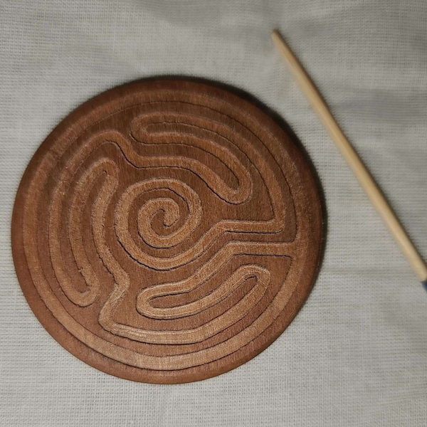 Pocket Labyrinth, Labyrinth Medallion, Labyrinth, Zen Labyrinth, Small ...