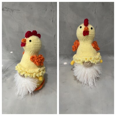 Easter Chicken Gnome Crochet Pattern PDF Chicken Egg Pattern Easter ...