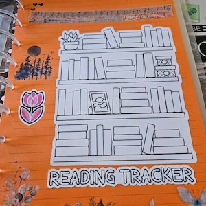 Reading Log Sticker 4.4w X 5.9h Title, Author, and Rating Columns 20 ...