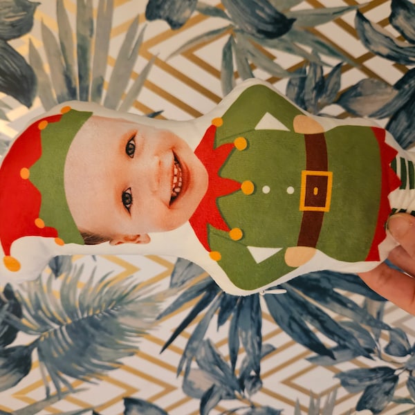 My Face Pillow Custom Personalized Photo Pillow Gift Christmas Elf ...