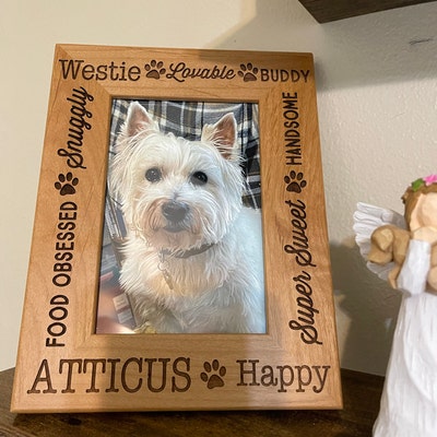 Personalized Pet Frame, Breed Characteristics, Engraved Pet ...