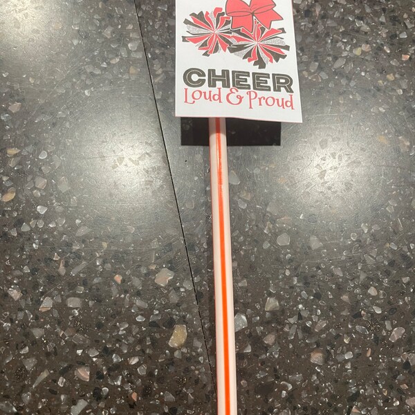 Cheer Good Luck Tags, Cheerleading Team Treat Labels, Printable Poms ...