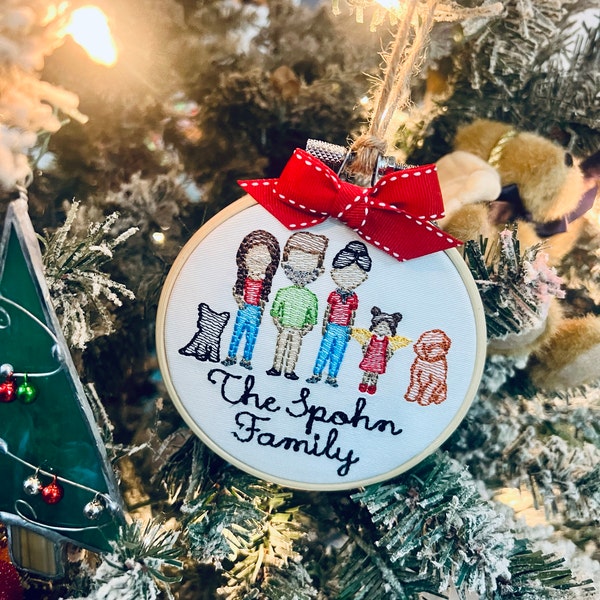 Personalized Family Christmas Ornament Keepsake Holiday Ornament - Etsy