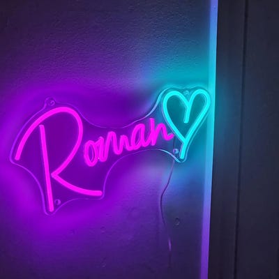 Custom Name Neon Sign for Kids, Neon Sign Bedroom Neon Sign Custom Neon ...