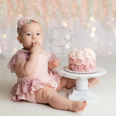 Cake Smash Outfit Girl, Smash Cake Outfit Girl, White Romper Baby Girl ...