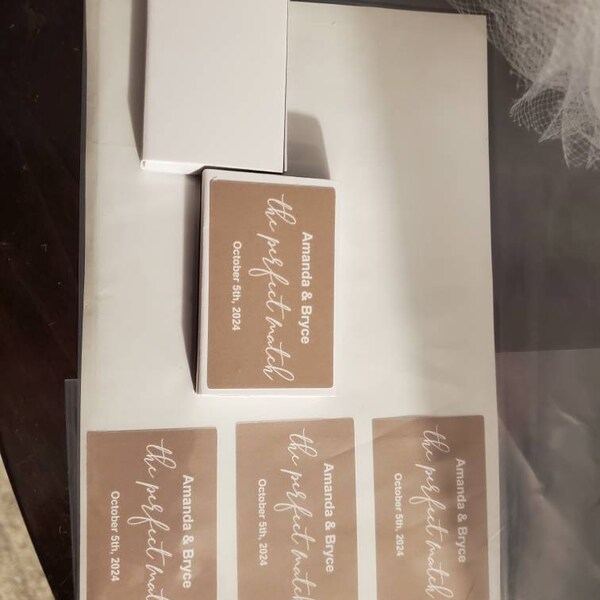 Wedding BULK Matches Set of 50, the Perfect Match Personalized Matches ...