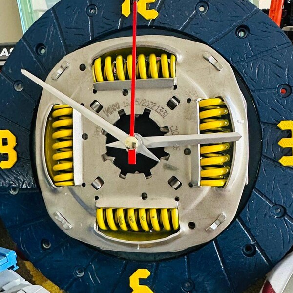 Personalized Clutch Clock / Real Car Engine Parts / Personalized! - Etsy