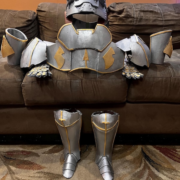 EVA Foam Knight Gauntlet Template - Etsy