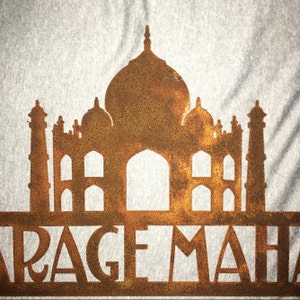 Garage Mahal Wall Sign - Free Shipping in US - Etsy