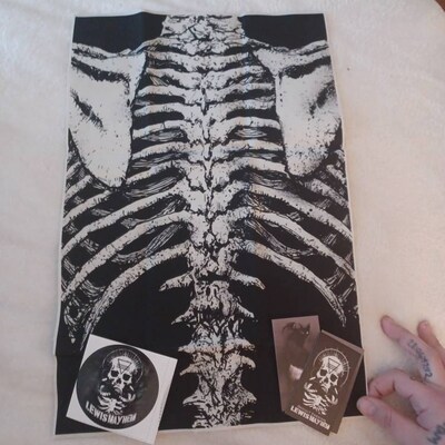 Ribcage Back Patch Ribcage Skeleton Patch Bones Patch - Etsy