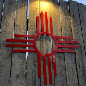 Metal Zia Sign Wall Hanging New Mexico New Mexico Art - Etsy