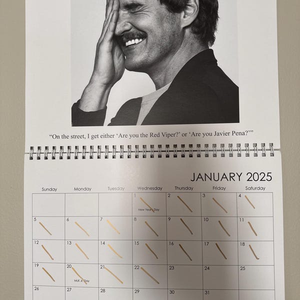 Pedro Pascal 2026 Wall Calendar With His Quotes and Signature - Etsy