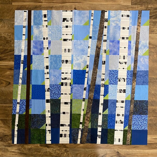 Land of the Silver Birch Quilt Pattern, Paper - Etsy