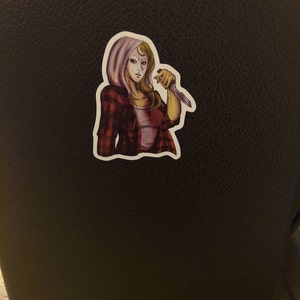 Old Animation Style Alice and Red Queen Sticker Holographic Waterproof ...