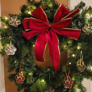 Set of 12 Paw Print Snowflakes Handmade Snowflake Ornament - Etsy