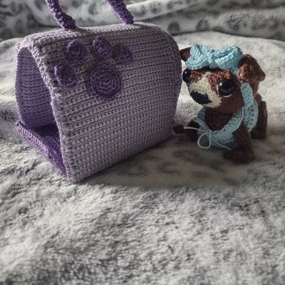 Pdf Chihuahua Dog in a Carrier Bag Crochet Pattern, Crochet Animal ...