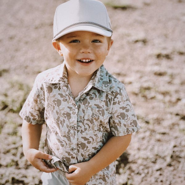 GOKO Venture Hat | Duck Camo | Rectangle Cursive |dad and Son Hat | Dad ...