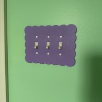 Pastel Green Rounded Corner Light Switch Cover Double Rocker Custom ...