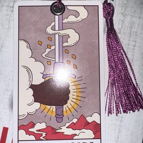 Intuitively Chosen Tarot and Oracle Card Bookmark Bookish Reader Gift ...