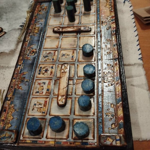 The Royal Game of Ur, Handmade Wooden Board Game of Ancient Babylon ...