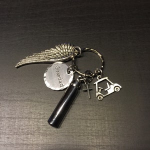 Cremation Keychain Memorial Keepsake Memorial Keychain - Etsy