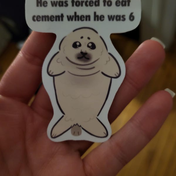 Sad Pathetic Niko Seal Sticker - Etsy
