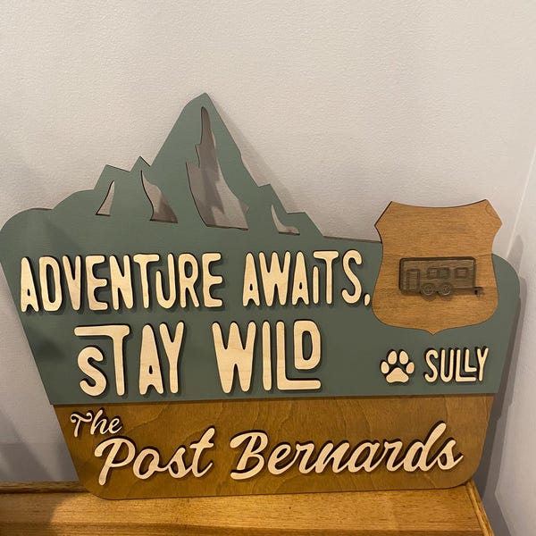 Personalized RV Sign – Custom Camper Family Sign, Wood Travel Trailer ...