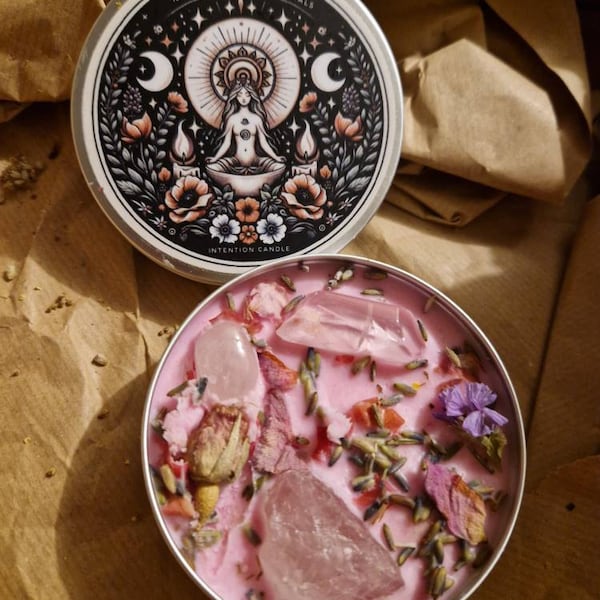 Divine Feminine Candles, Moon Candles , Intention Candles, Herbal ...