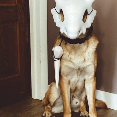 Cubone Dog Mask / Dinosaur Mask / Dog Costume / Funny Dog Gift / 3D ...