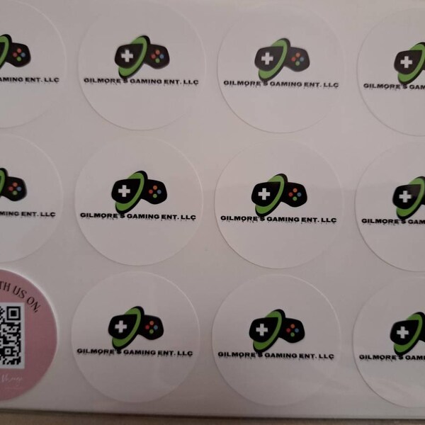 Personalized Round Business Logo Stickers | Personalized Stickers ...