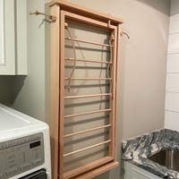 Beadboard Drying Rack | Wall Mounted Clothes Airer | Laundry Room Airer ...