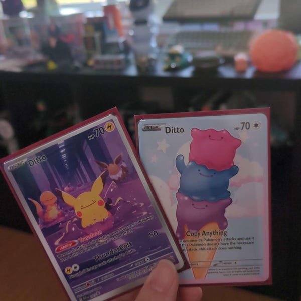 Ditto Ice-cream Card! Custom Made! - Etsy