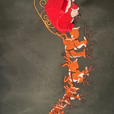 Santa Machine Embroidery Design - Etsy