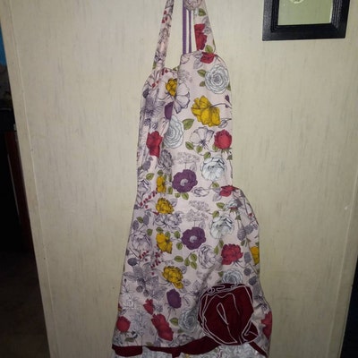 Cute Farmhouse Apron for Women Rustic Farm Apron in Tractors and Farm ...