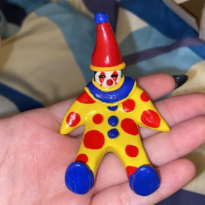 Mini Moon and Stars Clown Figurine - Etsy