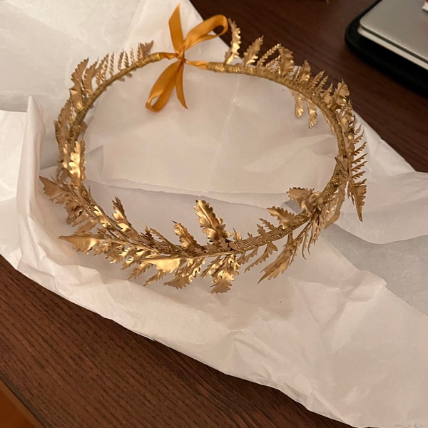 Gold Leaf Laurel, Gold Crown, Greek God, Wedding, Gift for Him ...