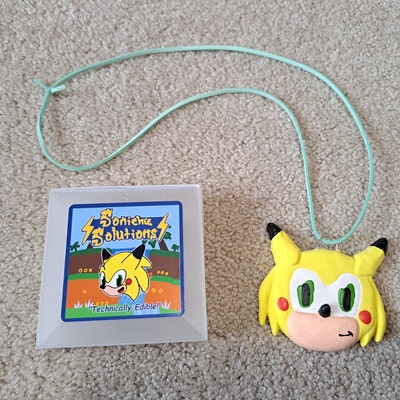 3d Printed Sonichu Medallion - Etsy