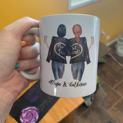 Custom Best Friend Gift Mug, Custom Message Mug, Personalized BFF Mug ...