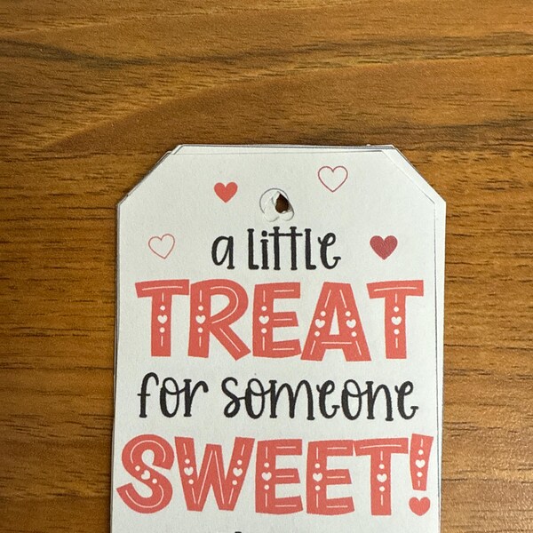 Valentine's Day Tag, Sweet Treat, Valentine Gift Label, Kids School ...