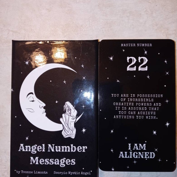 Angel Number Messages & Affirmation Oracle Deck, 53 Cards, Gold Gilded ...