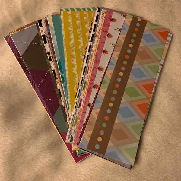 Scrapbook Paper Grab Bag - 100 Pieces 2”x6” Junk Journaling Supplies ...