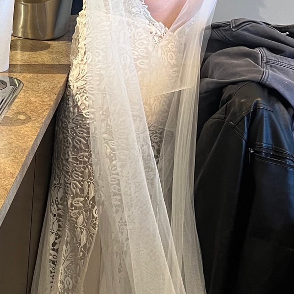 BLACK Bridal Cape Veil, Wedding Cape W/ Rhinestone Appliques on ...