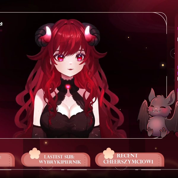 Black Moon Cat Pngtuber Model Cute Stream Mascot 5 Expressions For Obs Or Streamlabs Kitten