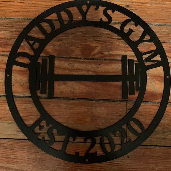Custom Gym Sign, Home Gym Sign, Personalized Gym Sign, Home Gym Décor ...