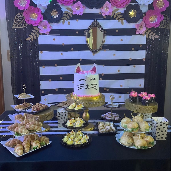 Kate Spade Flower Backdrop, Kate Spade Paper Flowers Set, Kate Spade ...