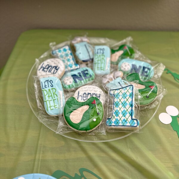 1/DZ Birthday Cookies Black, White, and Gold - Etsy