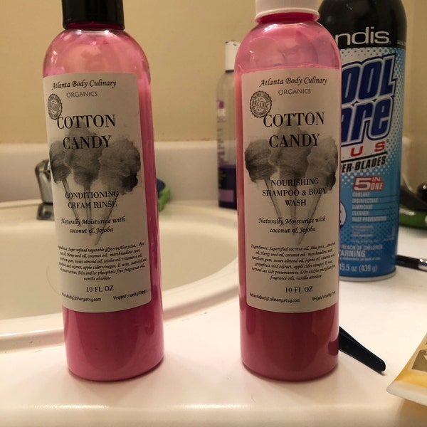 Cotton Candy Shampoo and Conditioner Set - Etsy