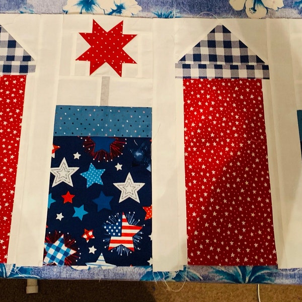 Firework Frenzy Table Runner Pattern - PDF Pattern - Etsy